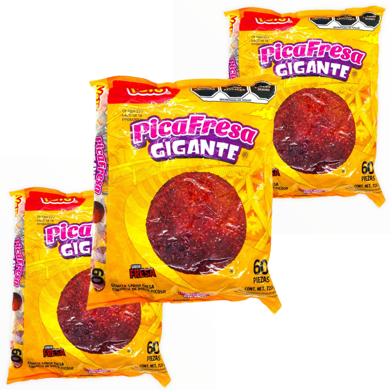 Paquete 4 Picafresas Gigante de 60 piezas c/u