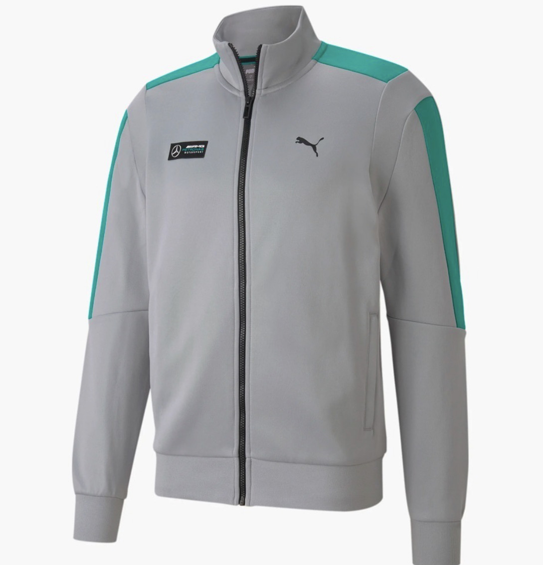 CHAMARRA PUMA MERCEDES BENZ PETRONAS AMG MOTORSPORT GRIS CON VERDE ...