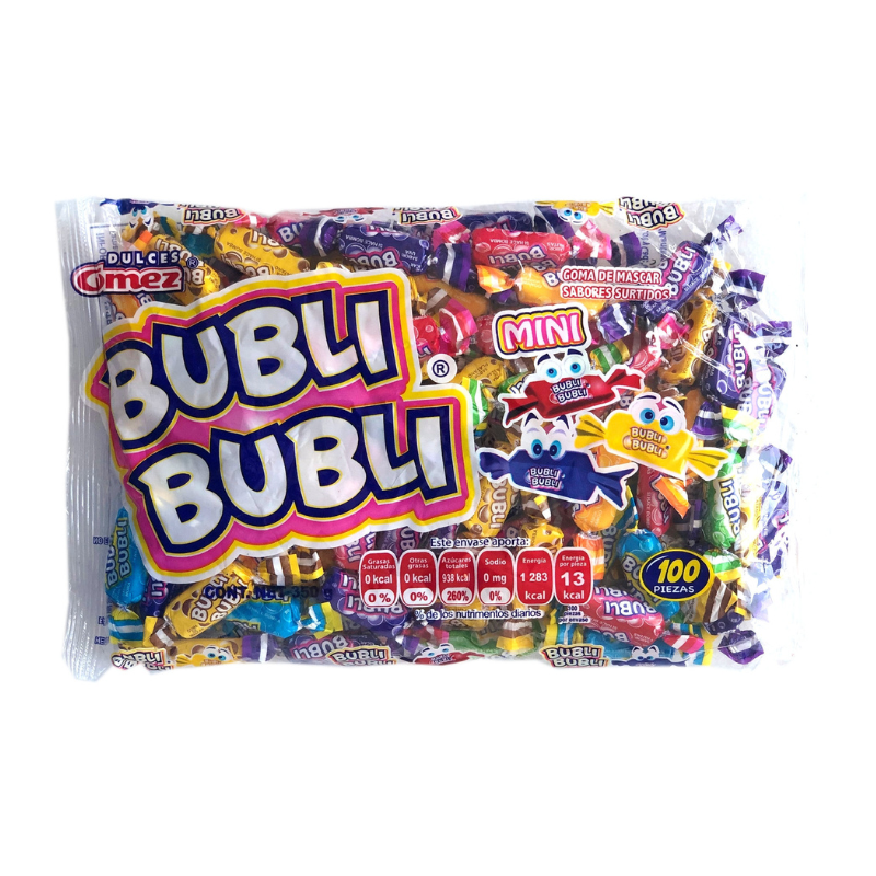 CHICLE BUBLI MINI 100 PIEZAS