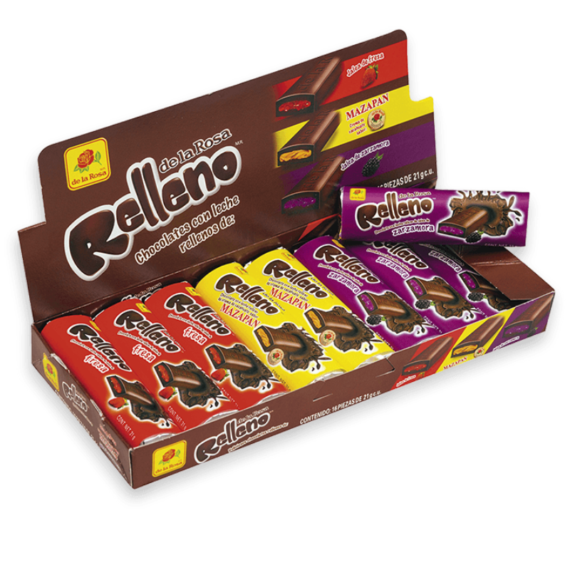 Chocolate Rellenos 18 piezas