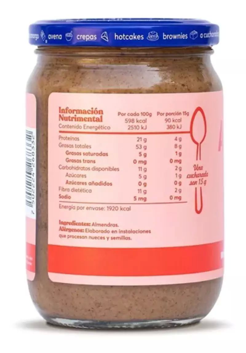 Almendrina Crema De Almendras 320g M De Maní Original