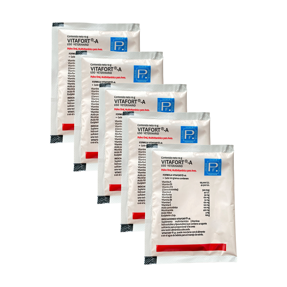 Pack 5 Vitafort A 10GR