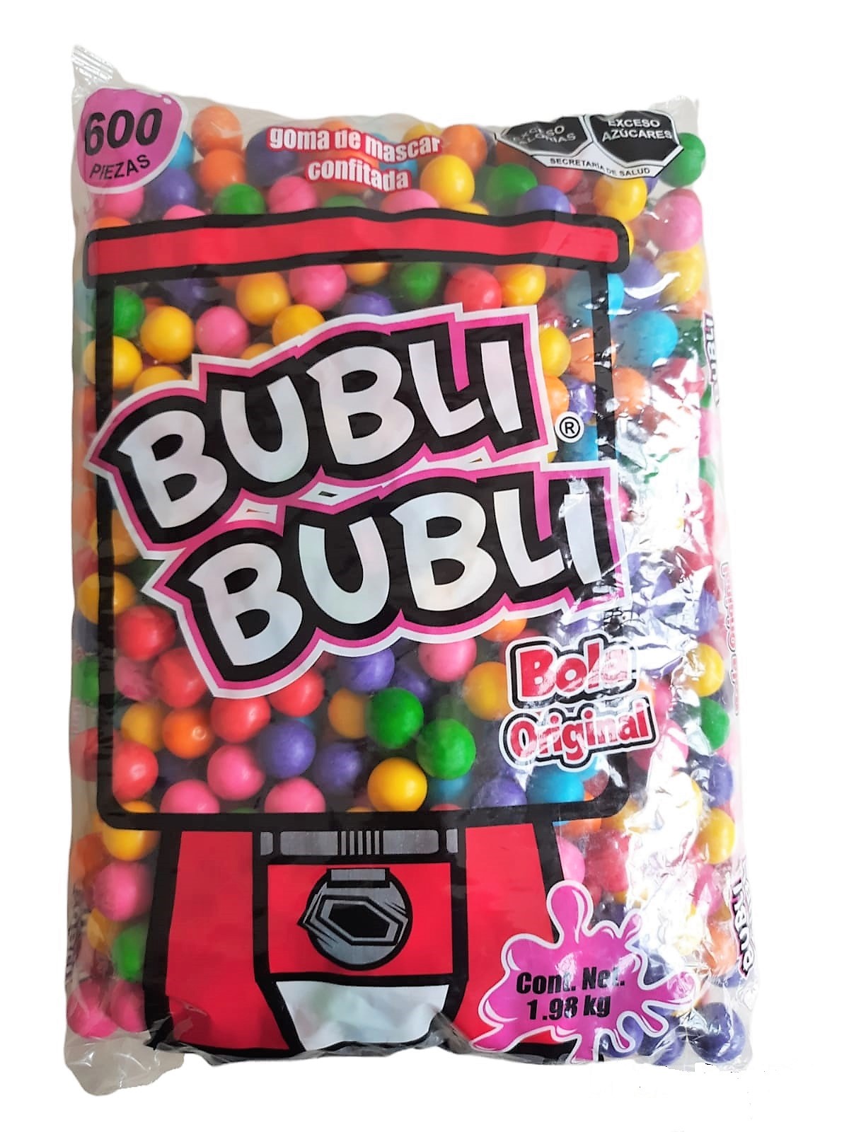 Chicles Bola Máquina Chiclera Bubli. 600pzs