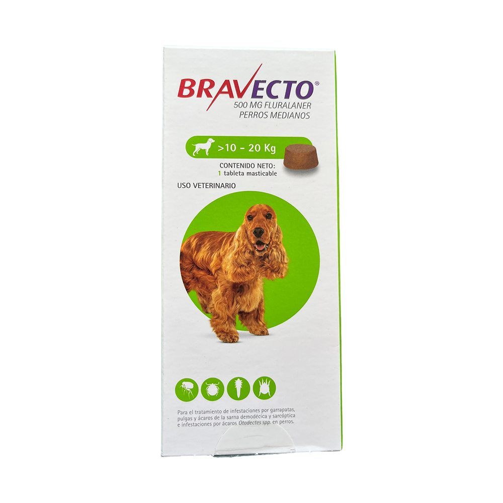 Bravecto 500 mg 10 - 20 kg