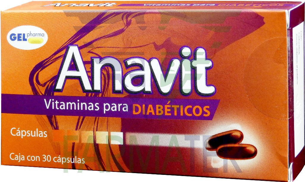 ANAVIT VITAMINAS PARA DIABETICOS
