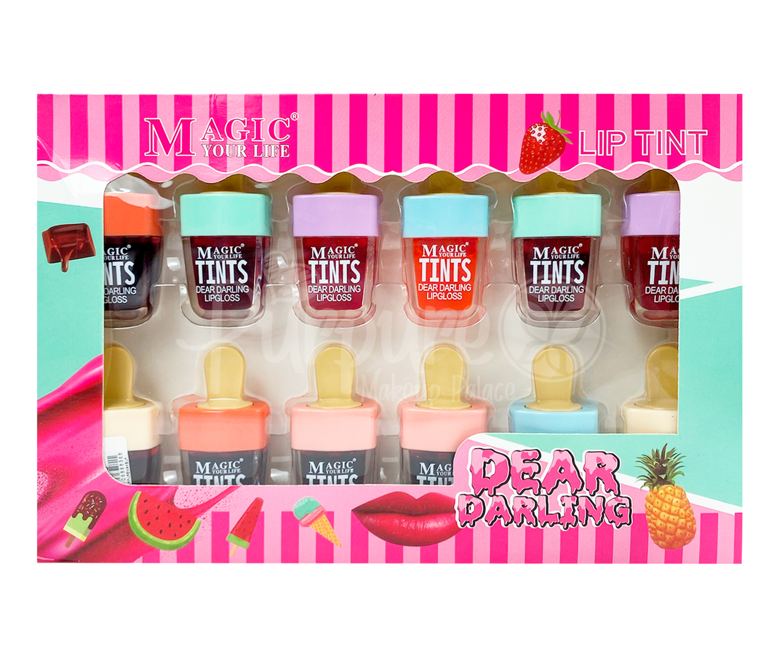 Lip Gloss Lipstick Labial Tinta Para Labios Dear Dalring Forma De Paleta