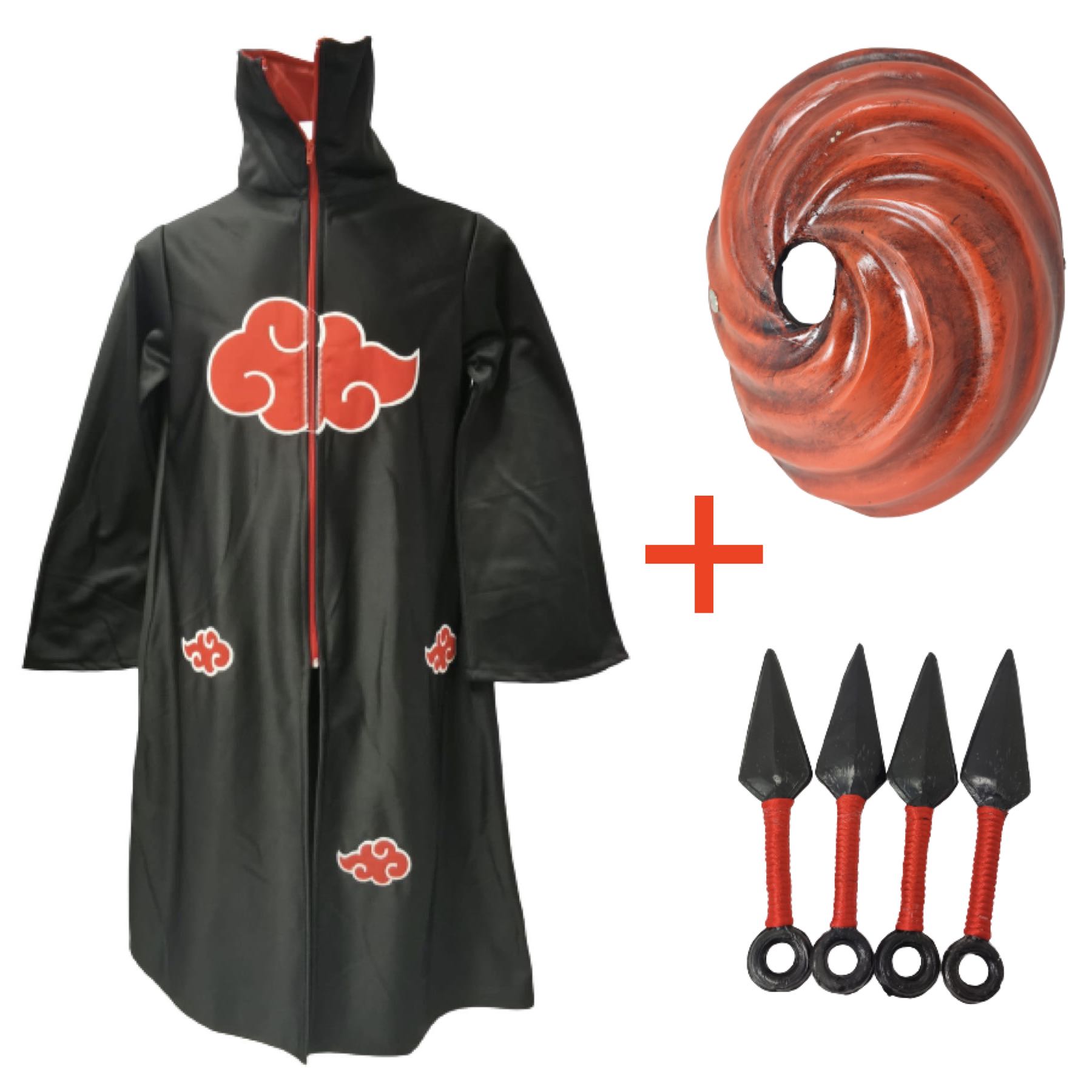 Cosplay Naruto Disfraz Combo Adulto Tobi Clan Uchiha: 1 Bata Akatsuki ...