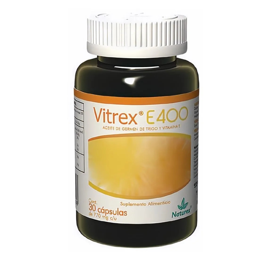 Vitrex E400, 30 Capsulas, 770 mg c/u, Aceite de Germen de Trigo y ...