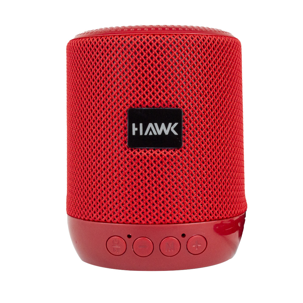 Mini Bocina Bluetooth Portátil Recargable HAWK HK003 Rojo FM