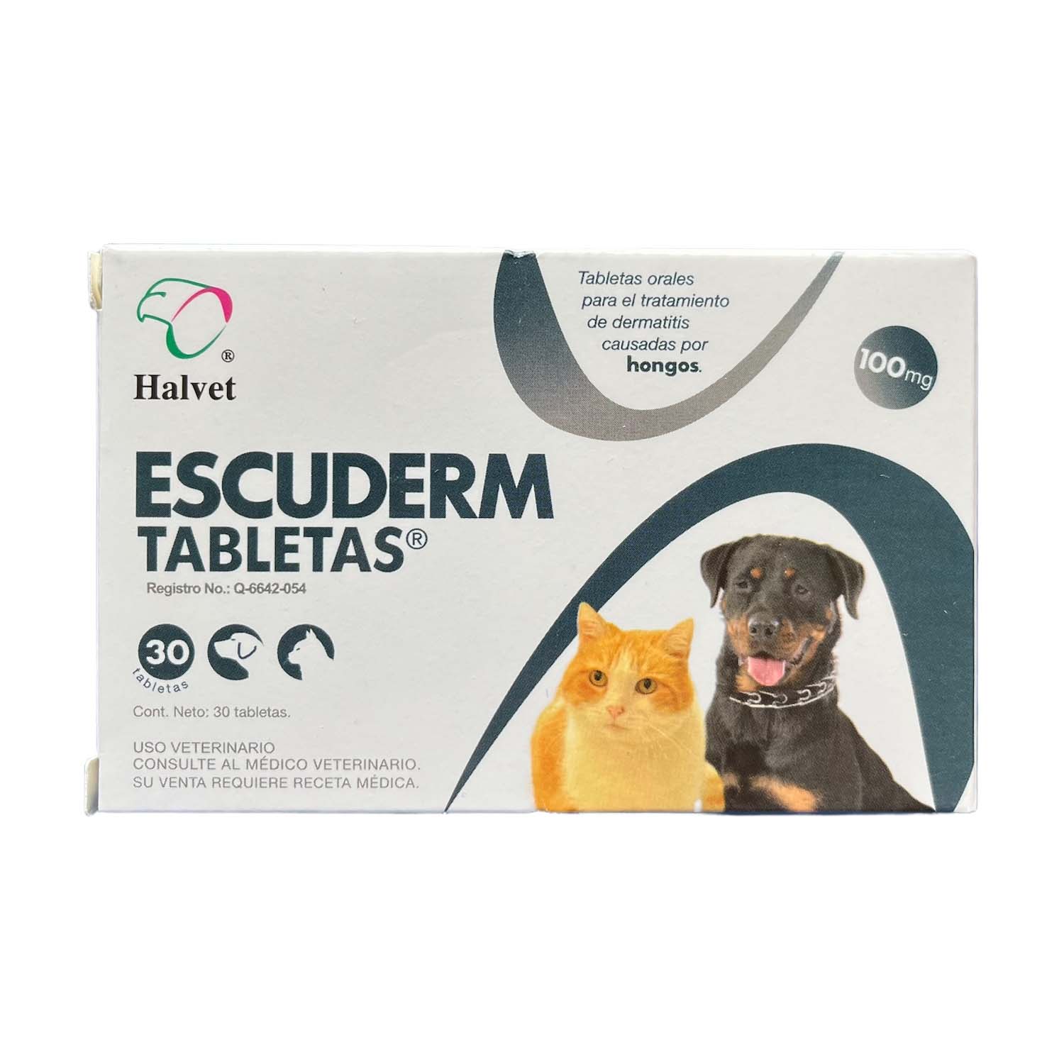 Escuderm C/30 Tabletas. Halvet - Tratamiento de enfermedades micóticas