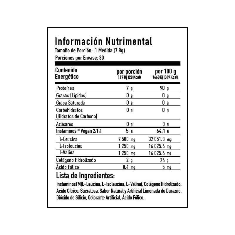 Aminoacidos Limit X Nutrition Sexy Bcaa 240 G 30 Serv Limonada
