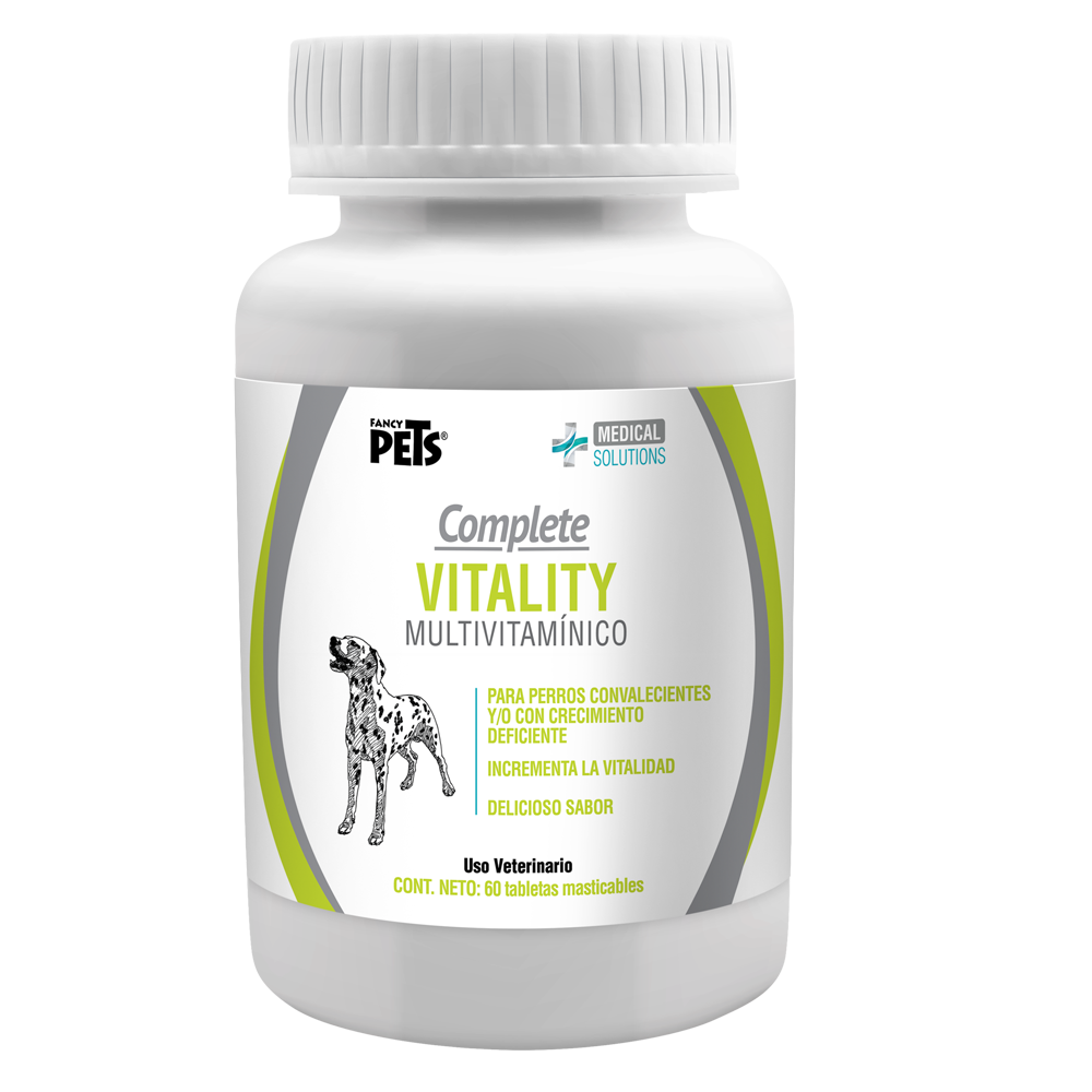 Tabletas Masticables Para Perros Multivitaminico Vitality
