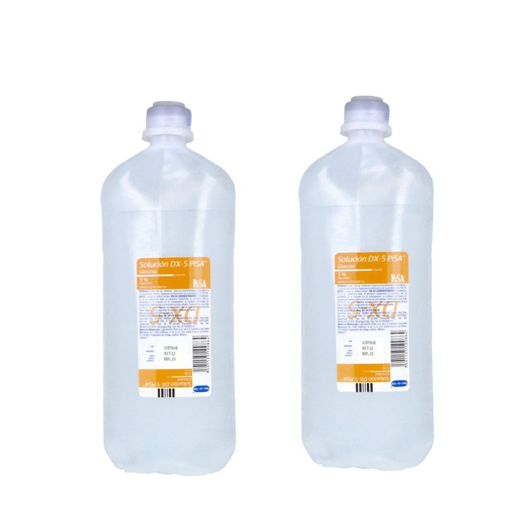 SOLUCION GLUCOSADA 1 LITRO - 2 PIEZAS