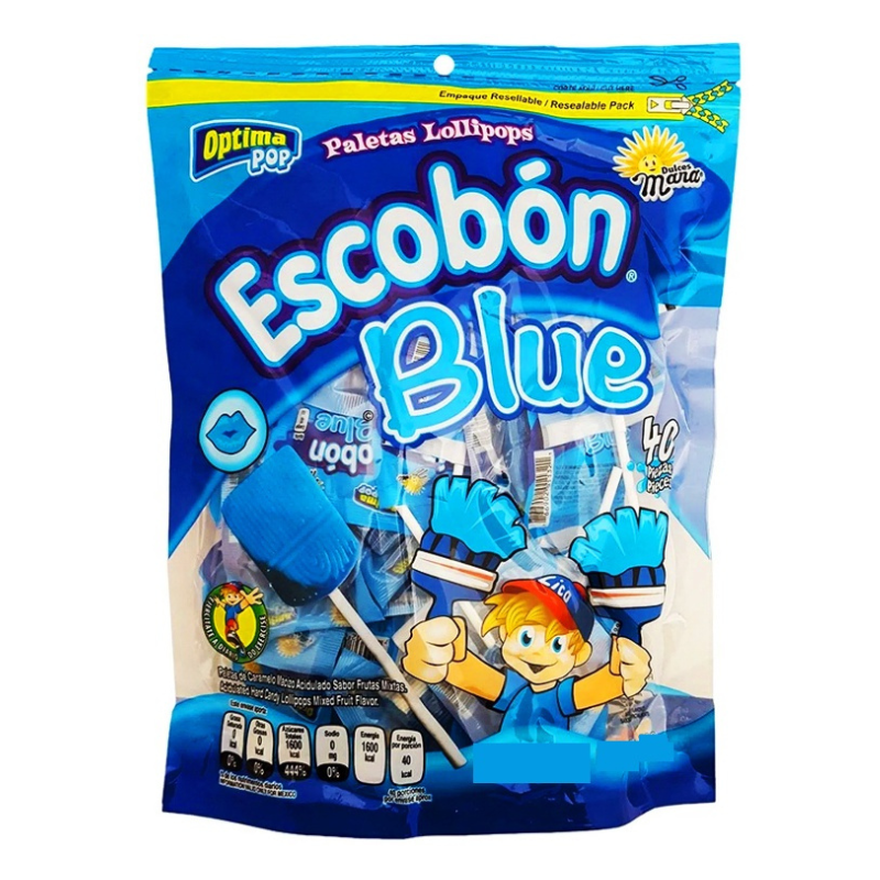 Paleta Escobon Azul 40 piezas