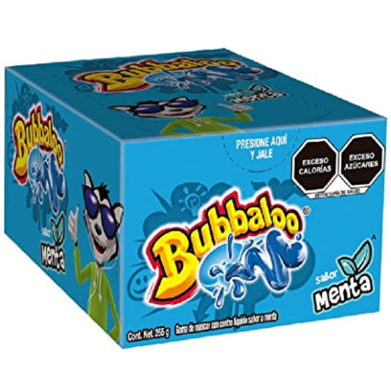 Chicle Bubbaloo Menta 50 piezas