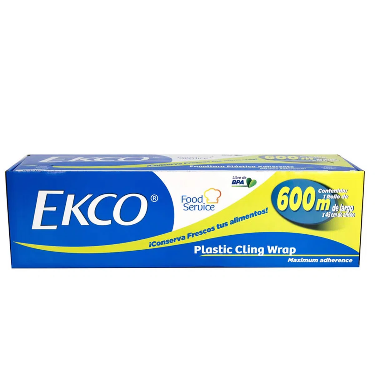 Plástico Adherente De 600 m x 45 cm Ekco 93648 VAS