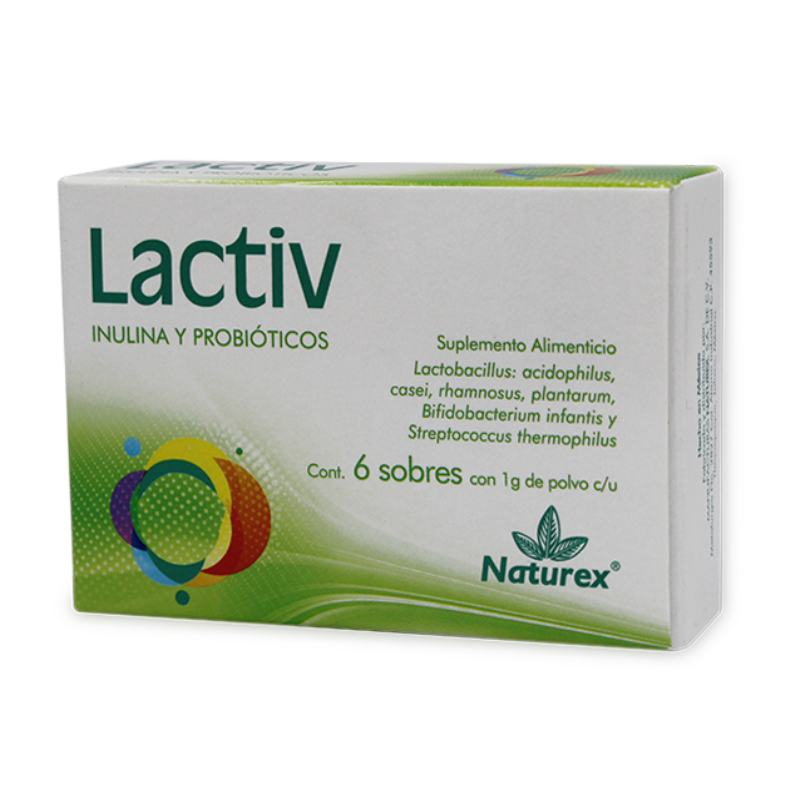 Lactiv 6 Sobres, Inulina y Probioticos