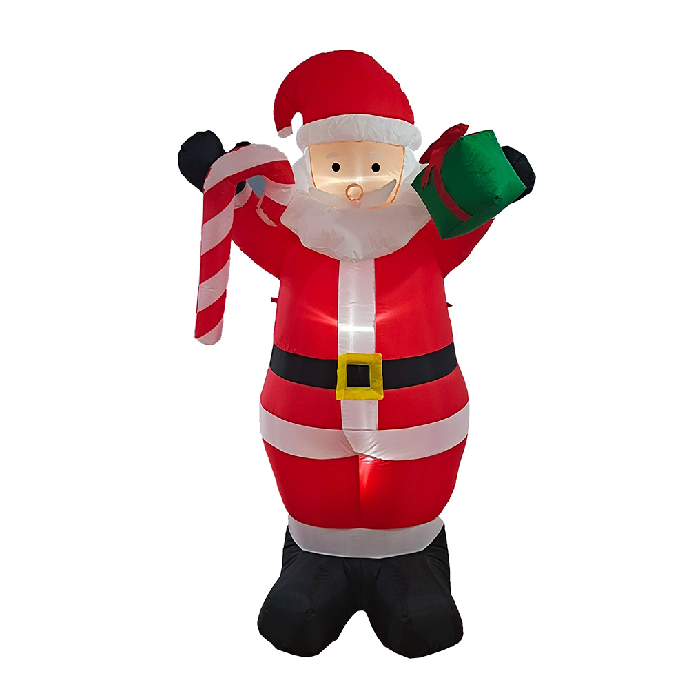 Inflable de Navidad Navideño SANTA CLAUS gigante con leds 2.4m