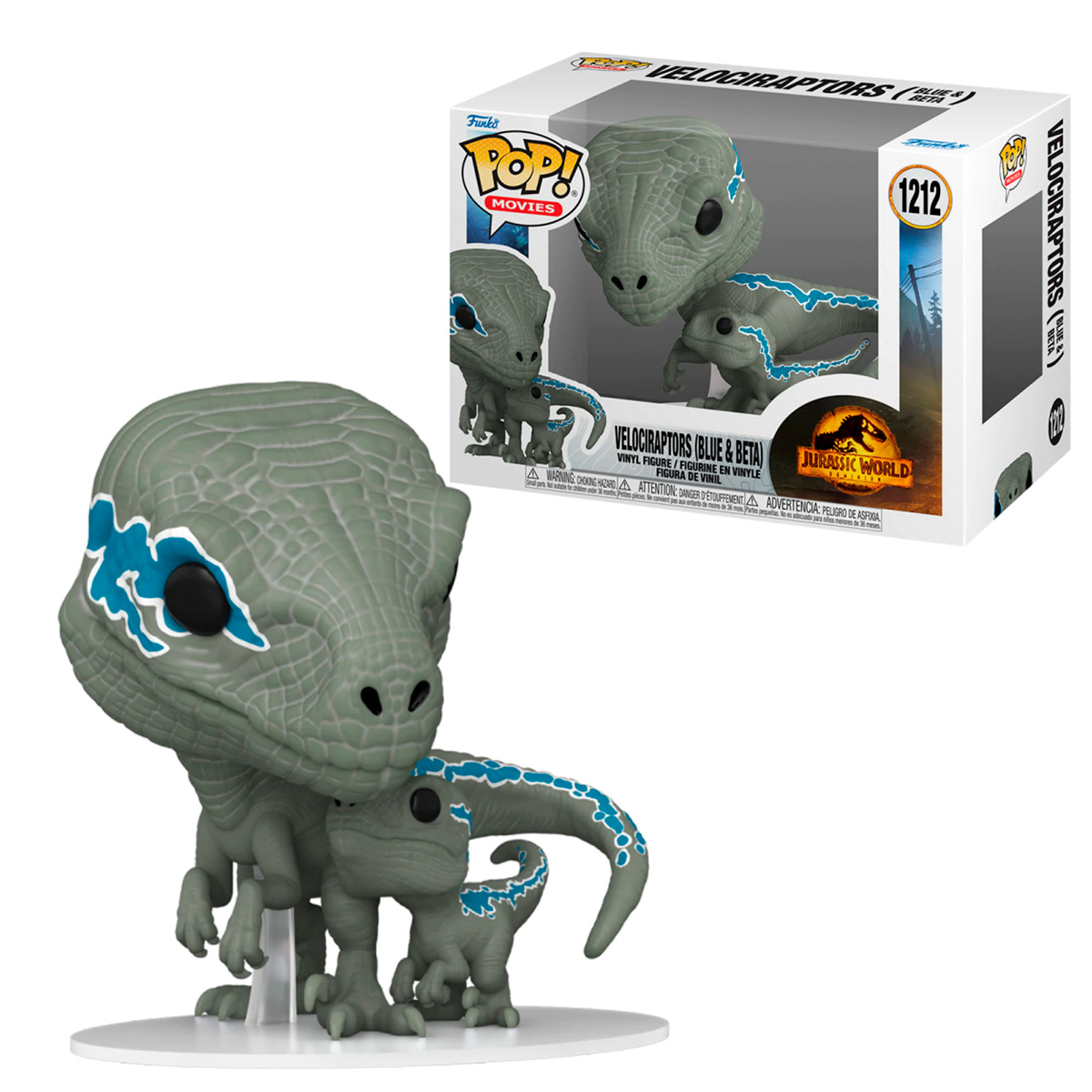 Funko Pop Blue Y Beta #1212 Velociraptors Jurassic World Park Dinosaurio