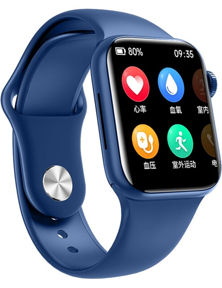 Smartwatch M7 Pro 2022 Reloj Inteligente Serie 7 Petukita Box Azul