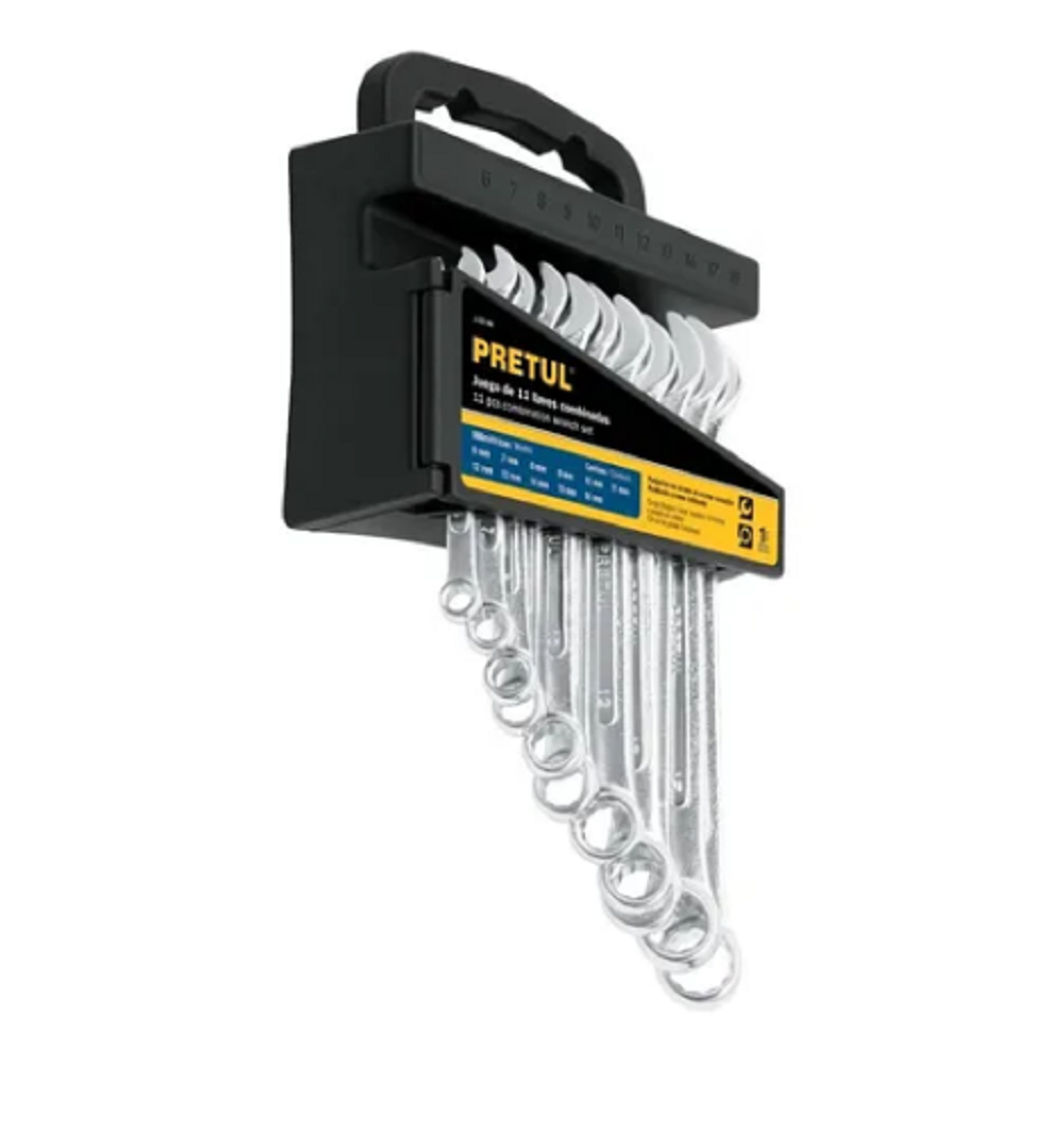 Juego Llaves Combinadas, 11 Pz, Milimétricas