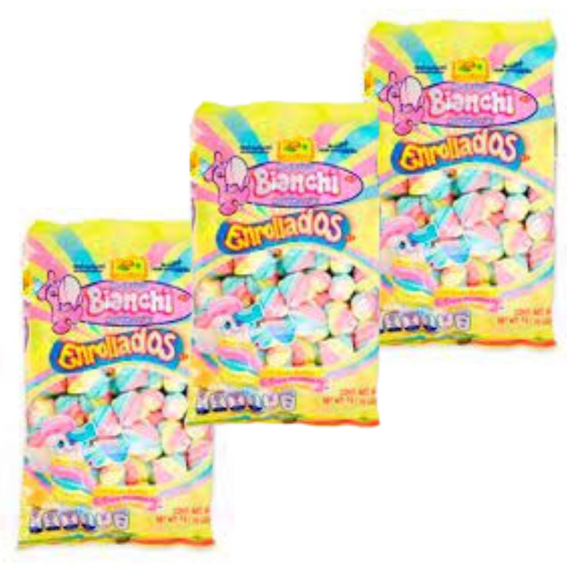 Paquete 5 Bombones Bianchi Enrollados 90 piezas c/u