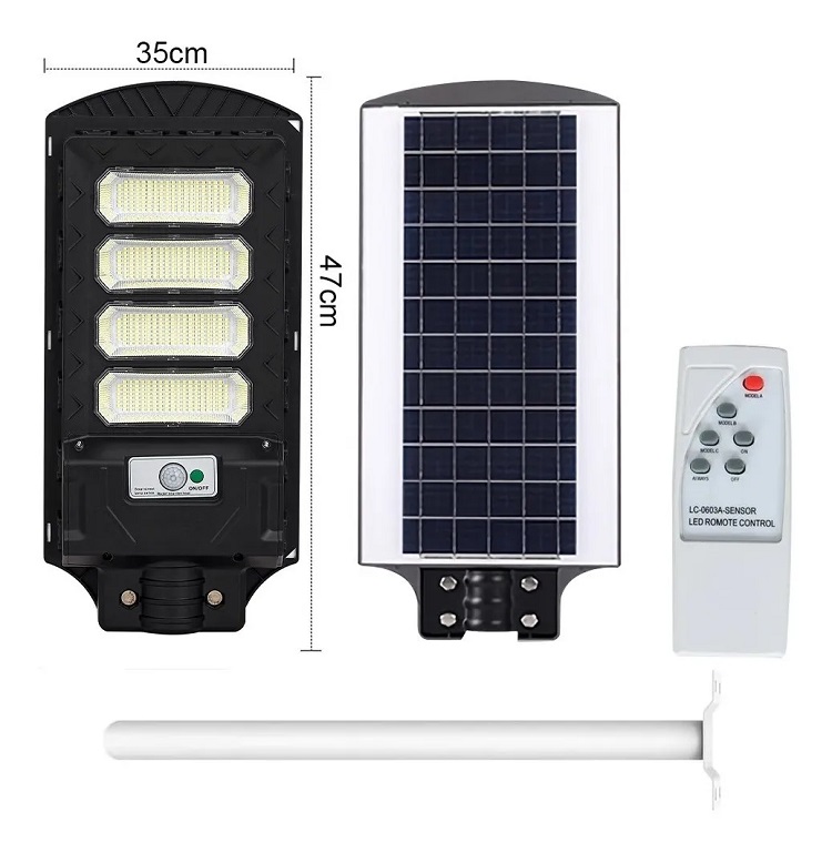 Lámpara Led Solar 300w Luminaria Suburbana Alumbrado Público