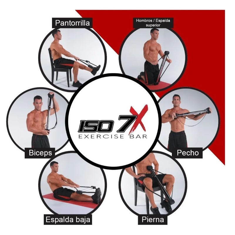 Barra De Entrenamiento Muscular Iso7x Con Técnica Isométrica