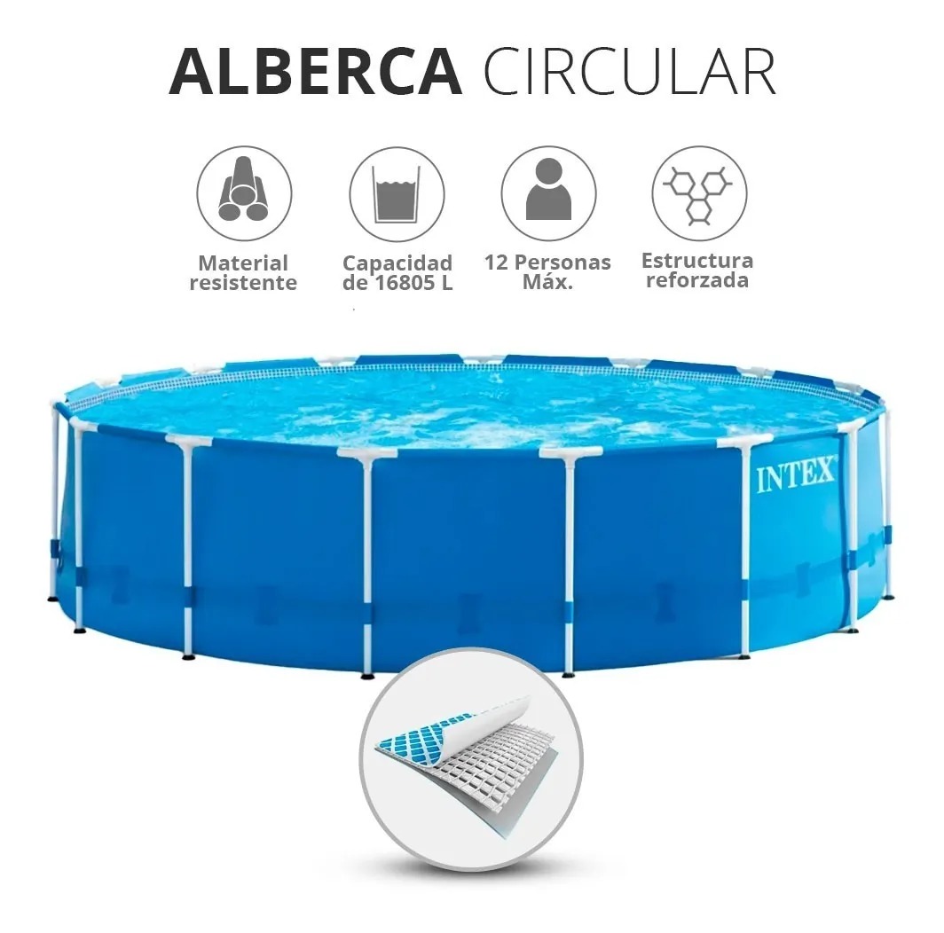Piscina Armable Grande Alberca Estructural De Acero Gaon