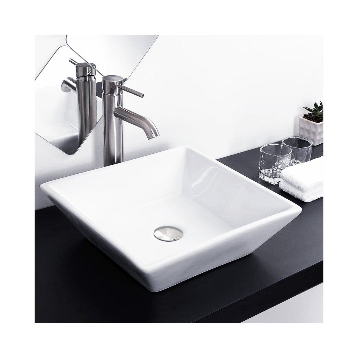 Esatto ® Kit Maya Paquete De Lavabo Llave Baño Cespol Contra