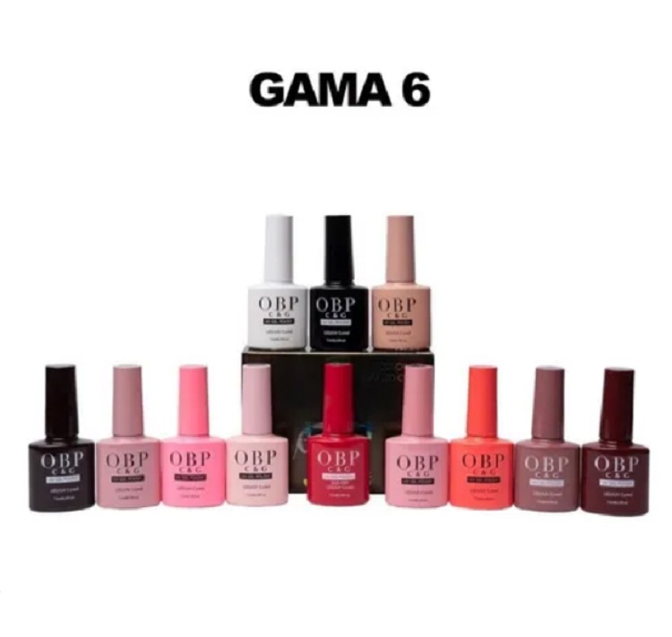 Gama De 12 Geles Semipermanente Esmalte Obp Gama 6