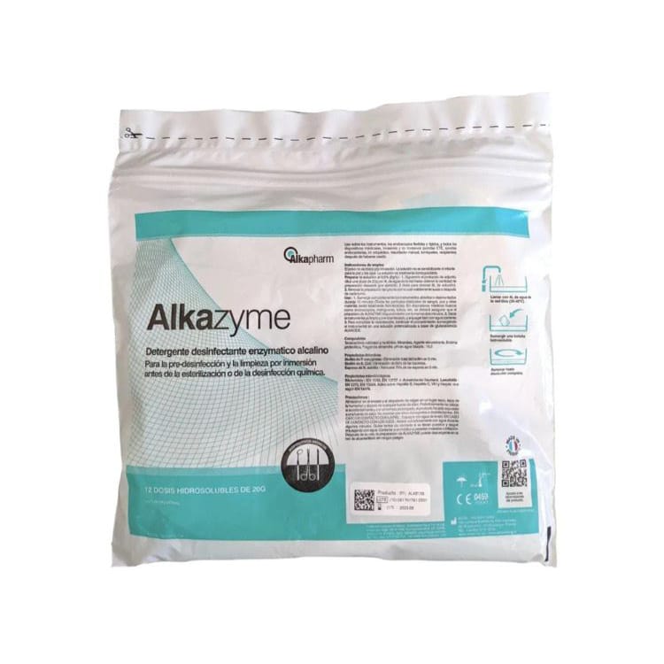 Alkazyme Detergente Enzimatico Desinfectante c/ 12