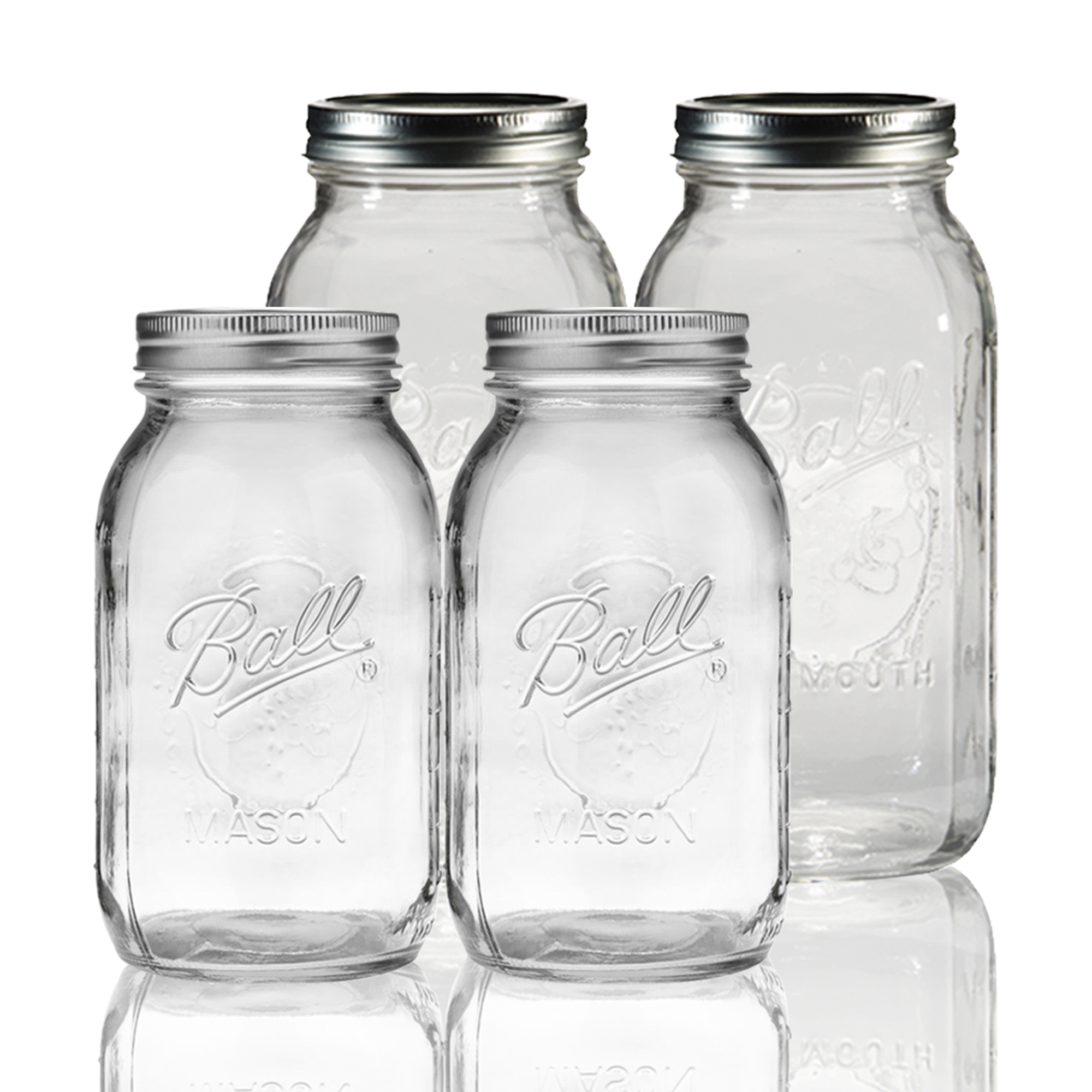 Frasco Ball Mason Jar 2pz 32oz/946ml 2pz 64oz/1.9L Transparente Ball