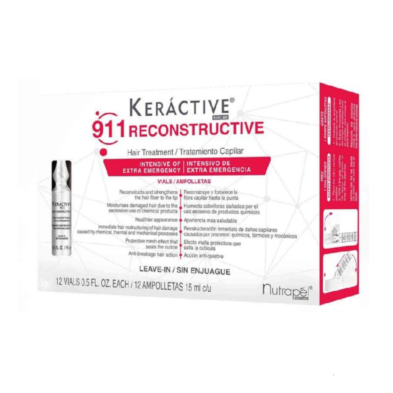Nutrapel Keractive 911 Ampolletas 12x15ml - 1 Caja