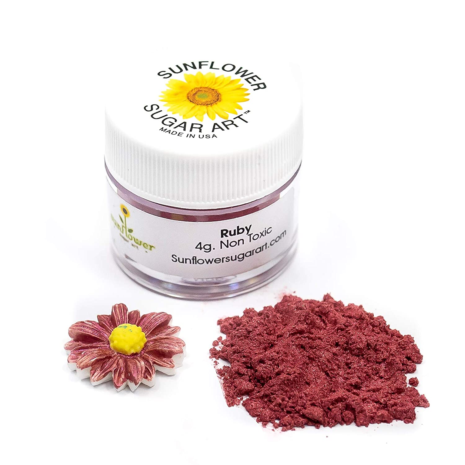 Polvo Brillos Comestible Matizador Ruby Sunflower Ld-011