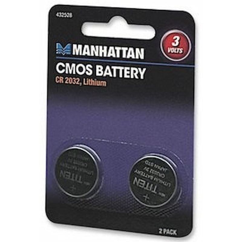 Bateria Pila CMOS CR2032 Manhattan 2 Piezas 3v Litio