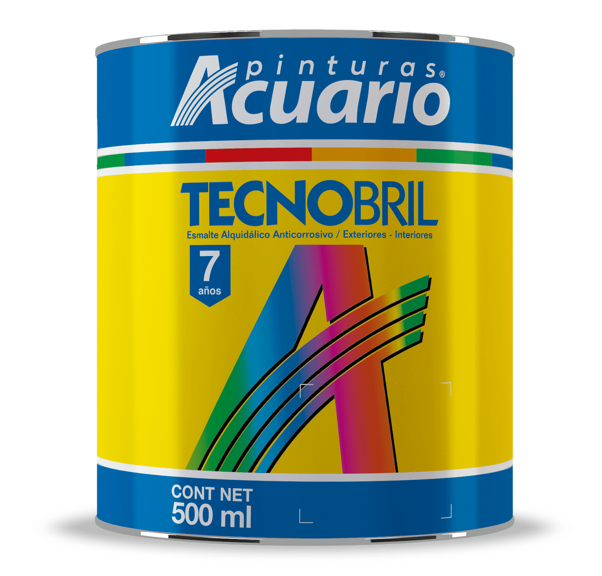 Pintura Esmalte Tecnobril Color Azul Holandés 500 Ml Acuario EV22805
