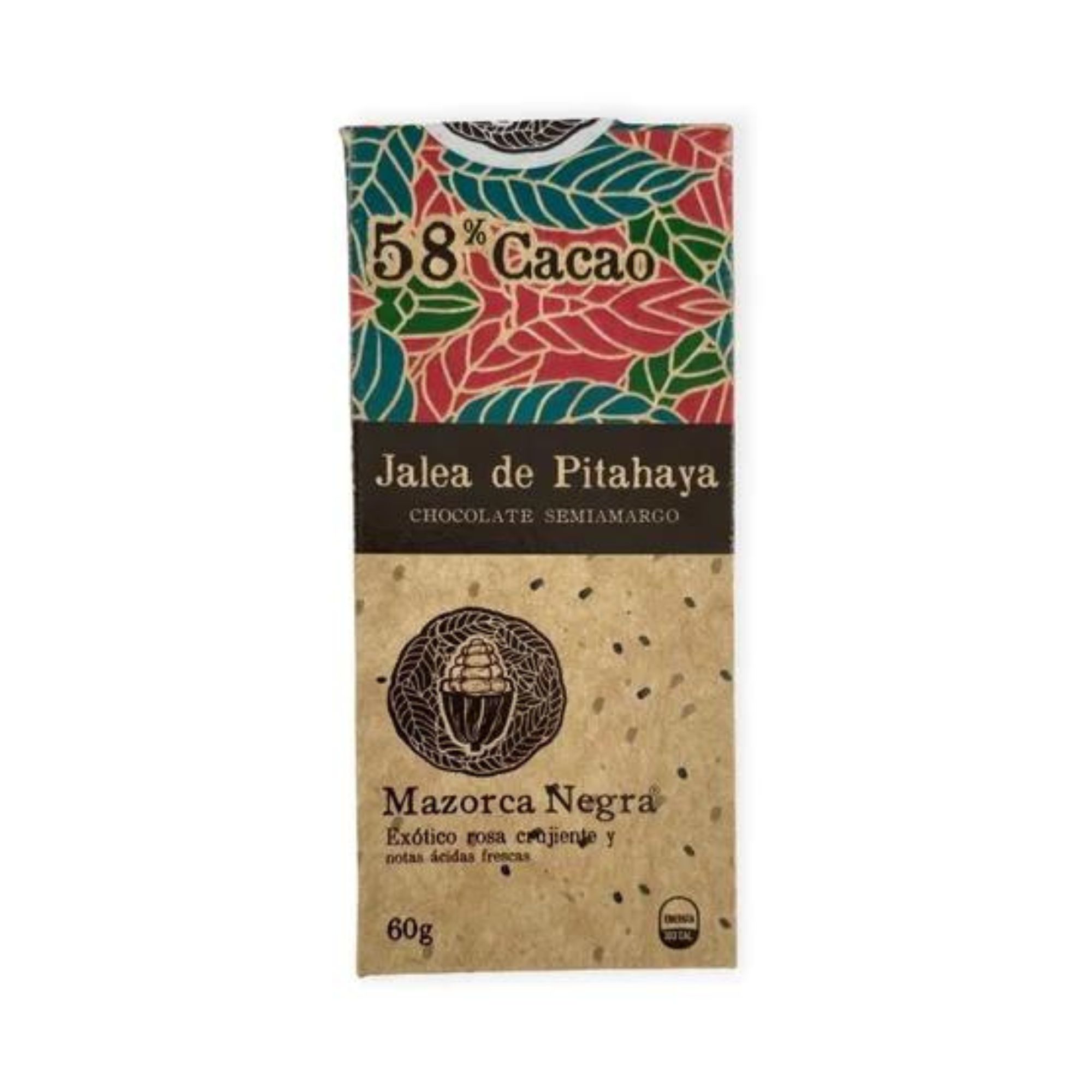 Chocolate Semiamargo Jalea De Pitahaya 60g Mazorca Negra