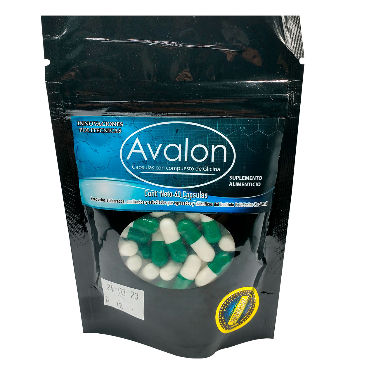 Avalon, Innovaciones Politecnicas, capsulas glicina 3 Pack