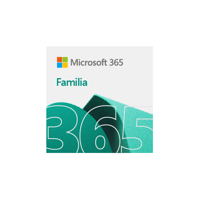 Microsoft 365 Familia, 5 Dispositivos, 6 Usuarios, 1 Año, Español