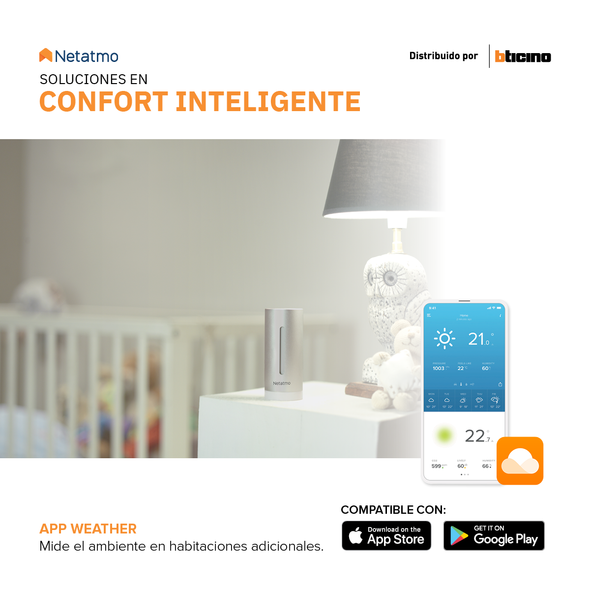 Módulo Interior Inteligente Adicional Netatmo