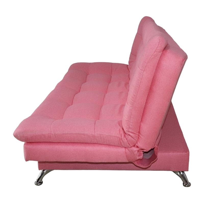 Sofá Cama Rosa Matrimonial 3 Posiciones