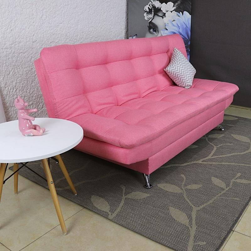 Sofá Cama Rosa Matrimonial 3 Posiciones