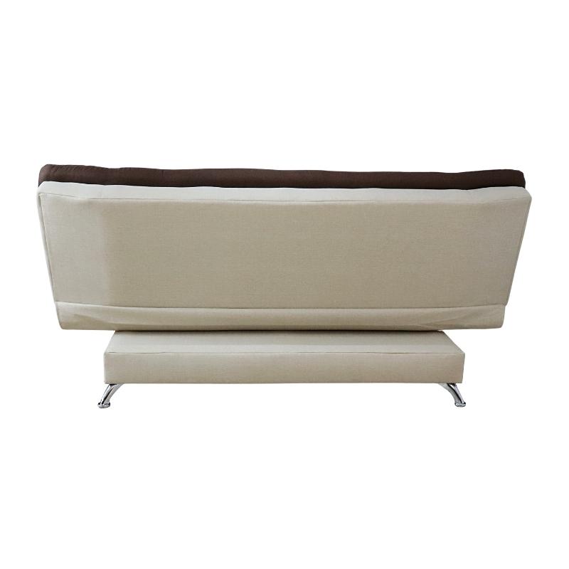 Sofá Cama Beige Chocolate Moderno 3 Posiciones