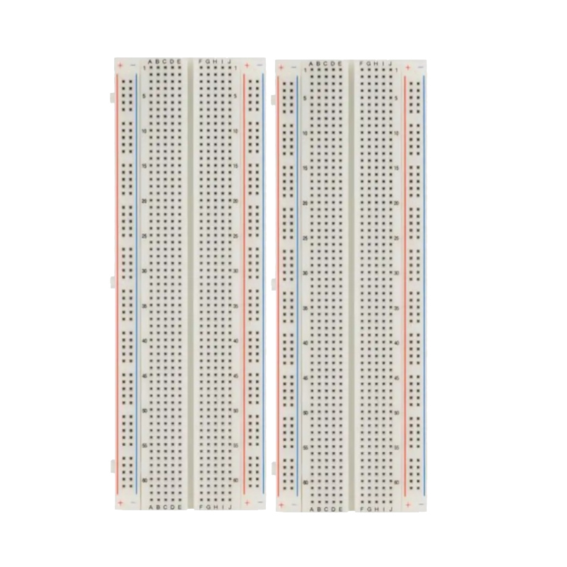 Protoboard Breadboard 830 Puntos Blanca 2 PZAS