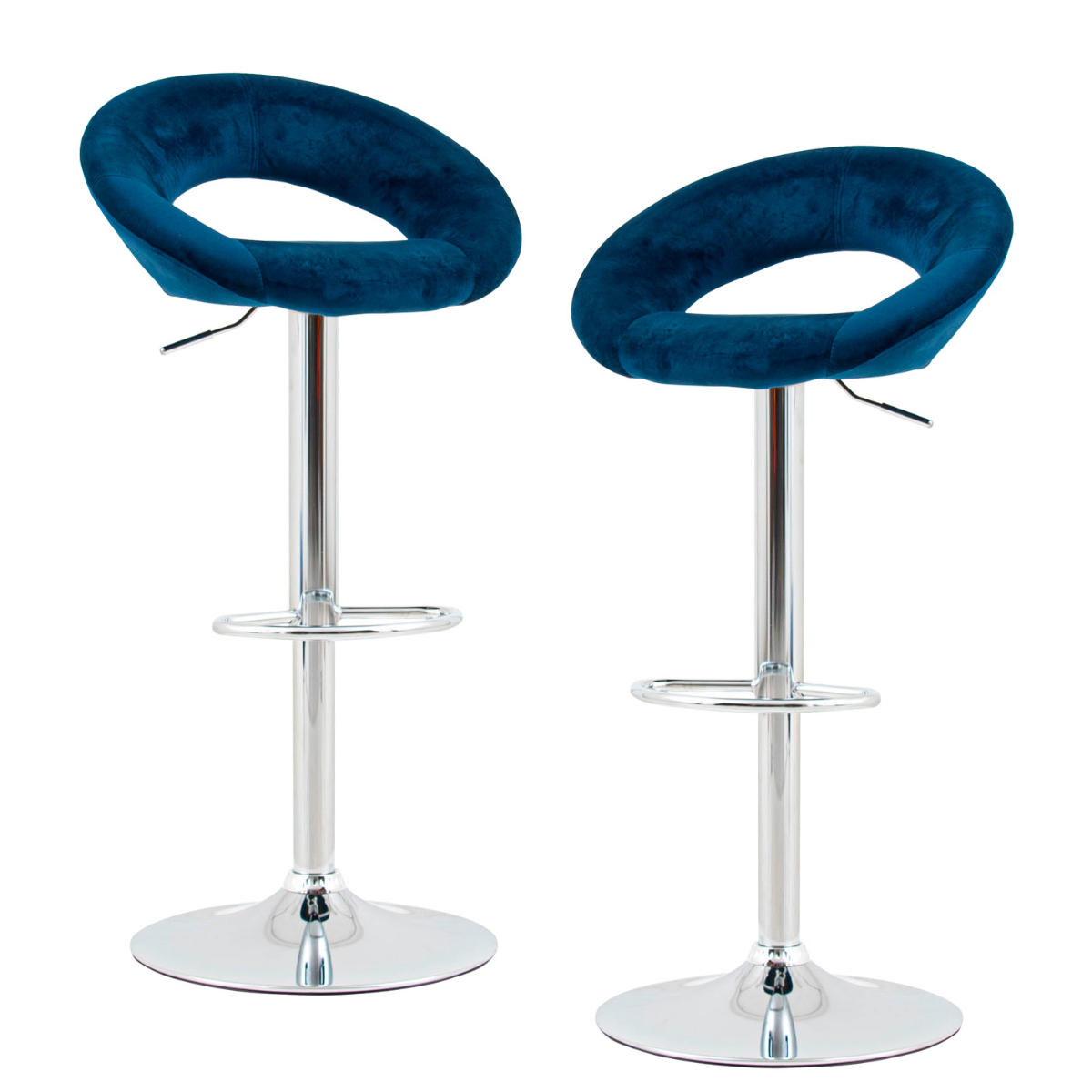 2 Bancos Martini NEW para Barra de Tela color Azul