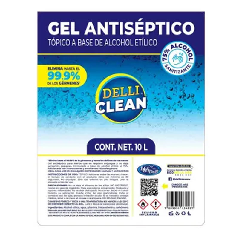 Gel Antibacterial Delli Clean 980030783 De 10 Litros SMS