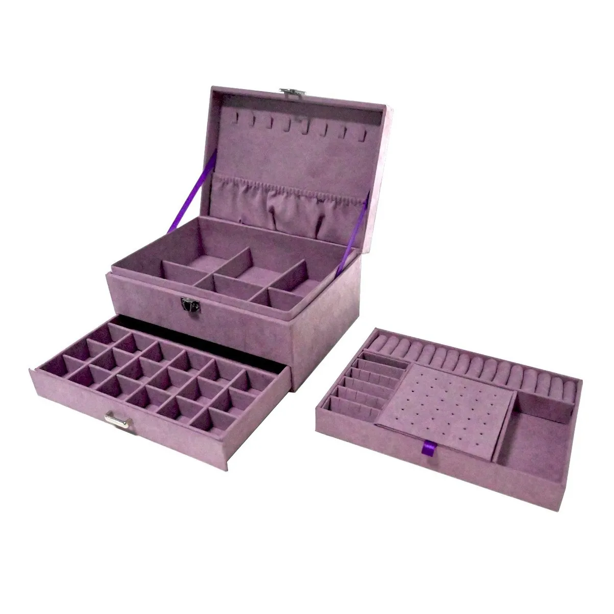 Estuche Joyero Multifuncional Morado