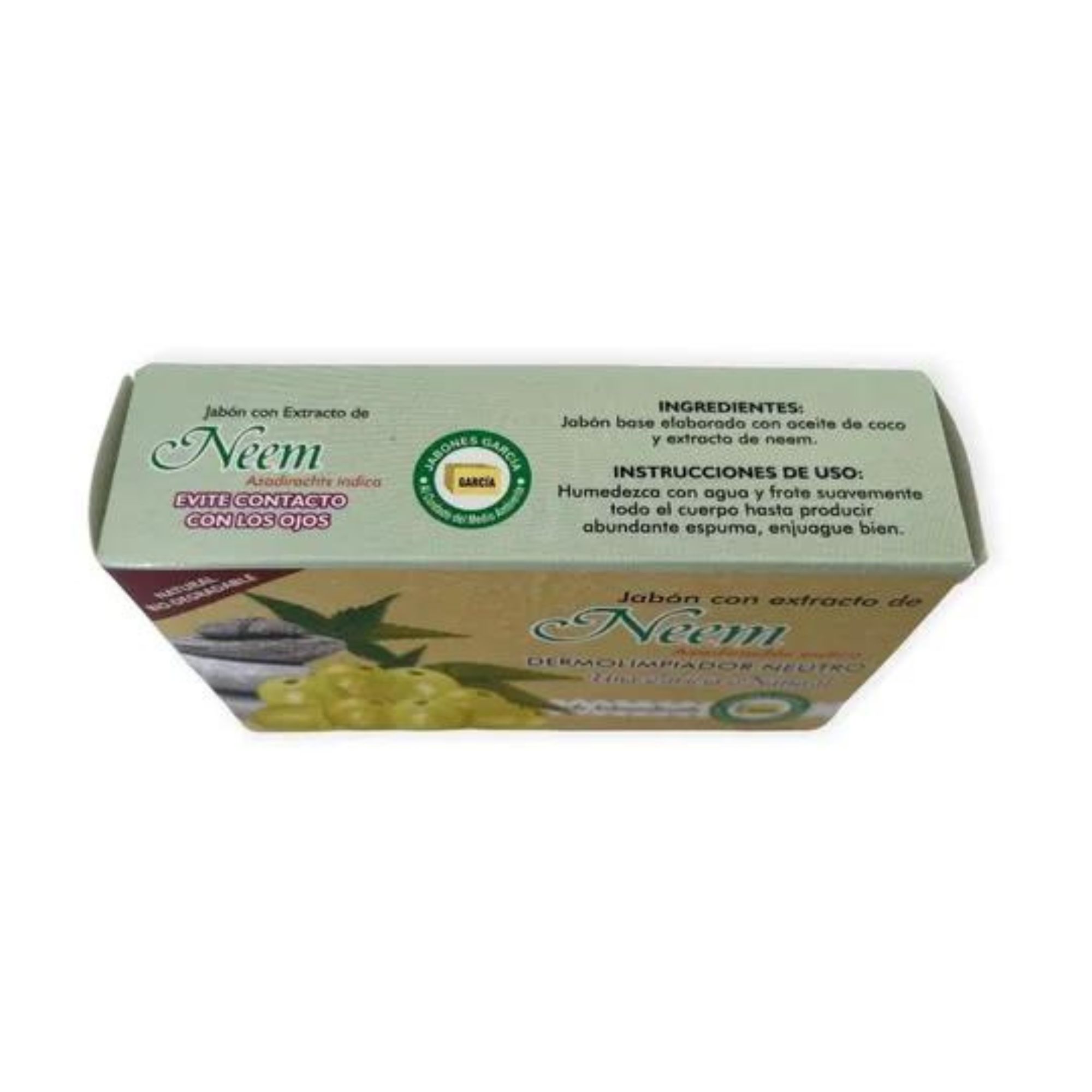 Jabón García De Neem 1 Pieza 125g Ecológico Biodegradable