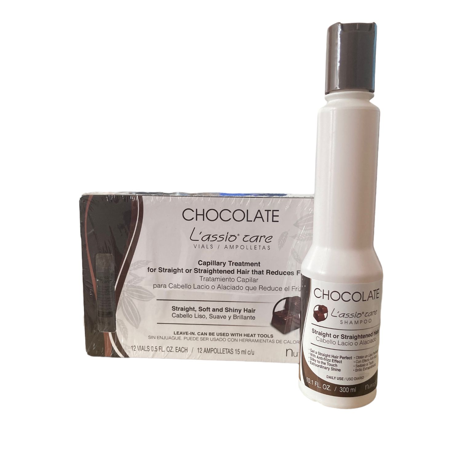 Chocolate Lassio Care Shampoo 300ml + ampolletas